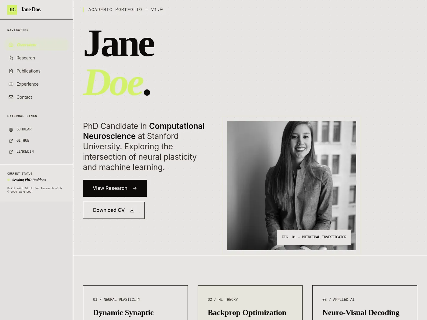PhD Academic Portfolio