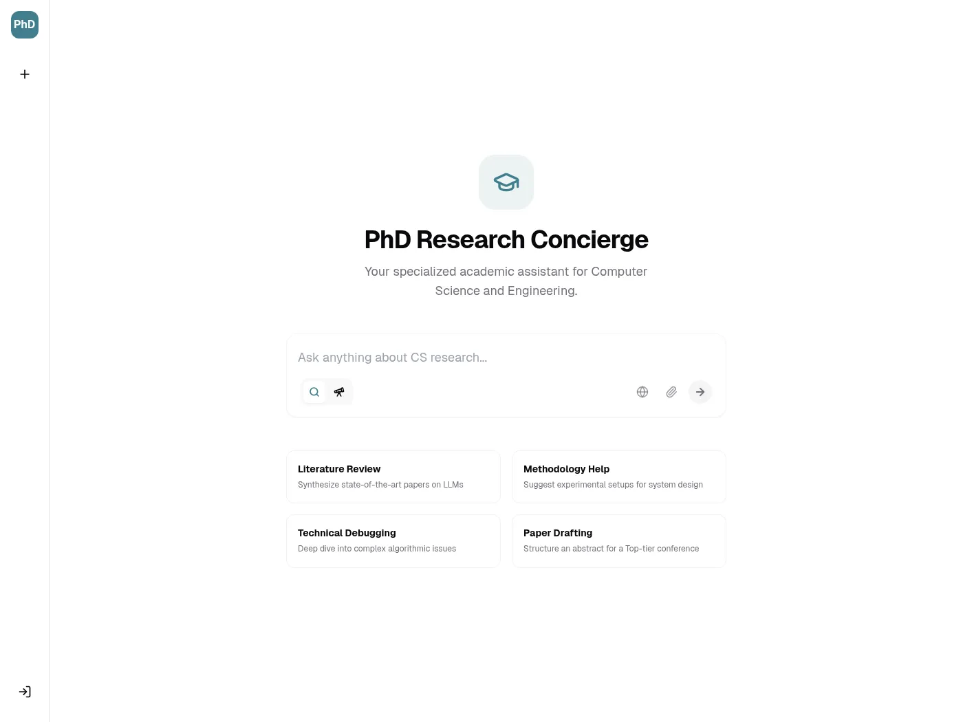 PhDAI Research Concierge