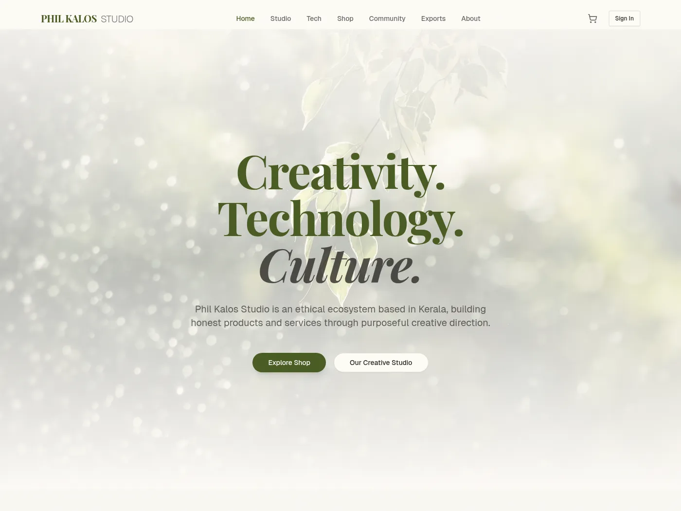 Phil Kalos Ecosystem Site