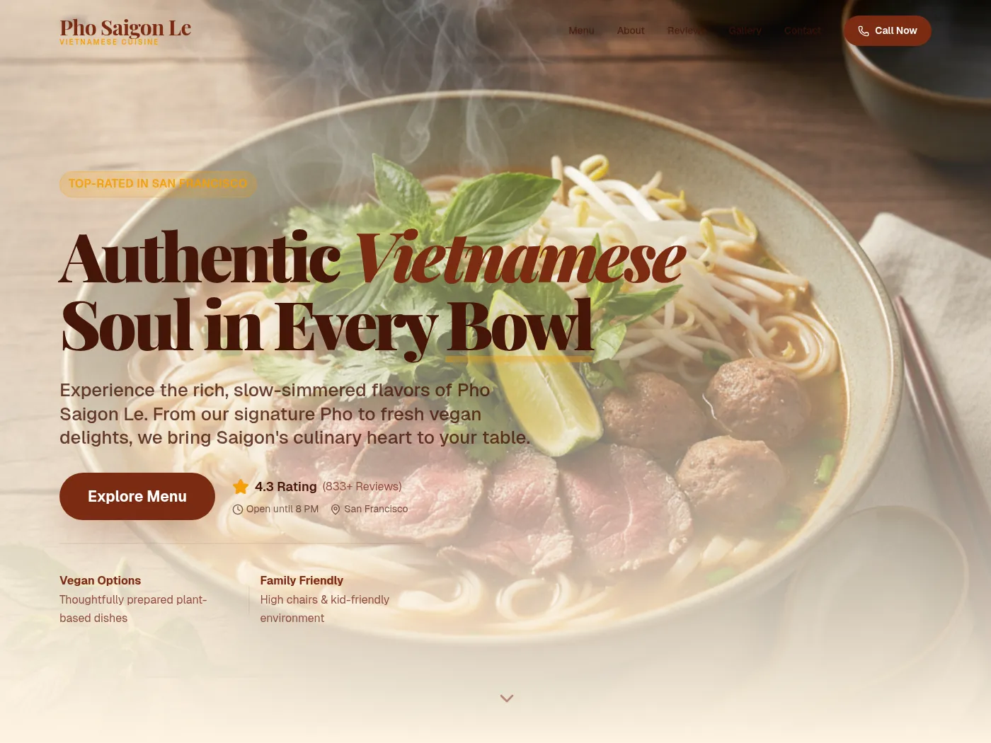 Pho Saigon Le Web