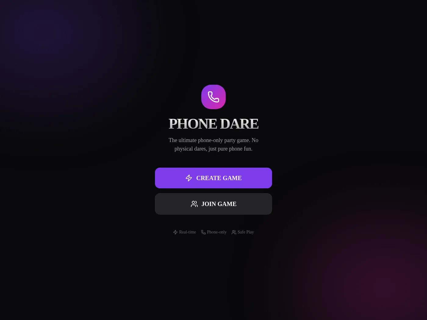 Phone Dare Party Game