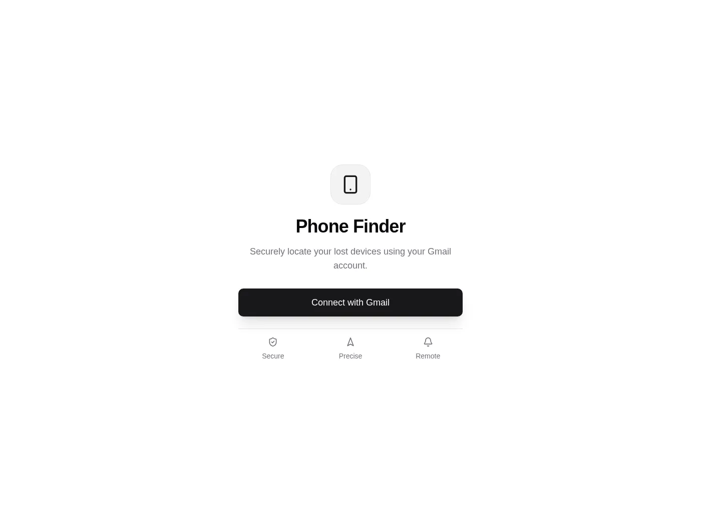 Phone Finder via Gmail