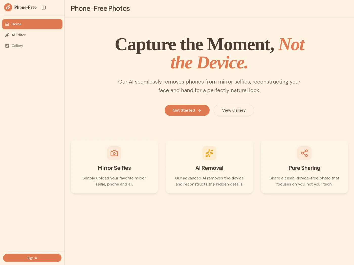 Phone-Free Photos