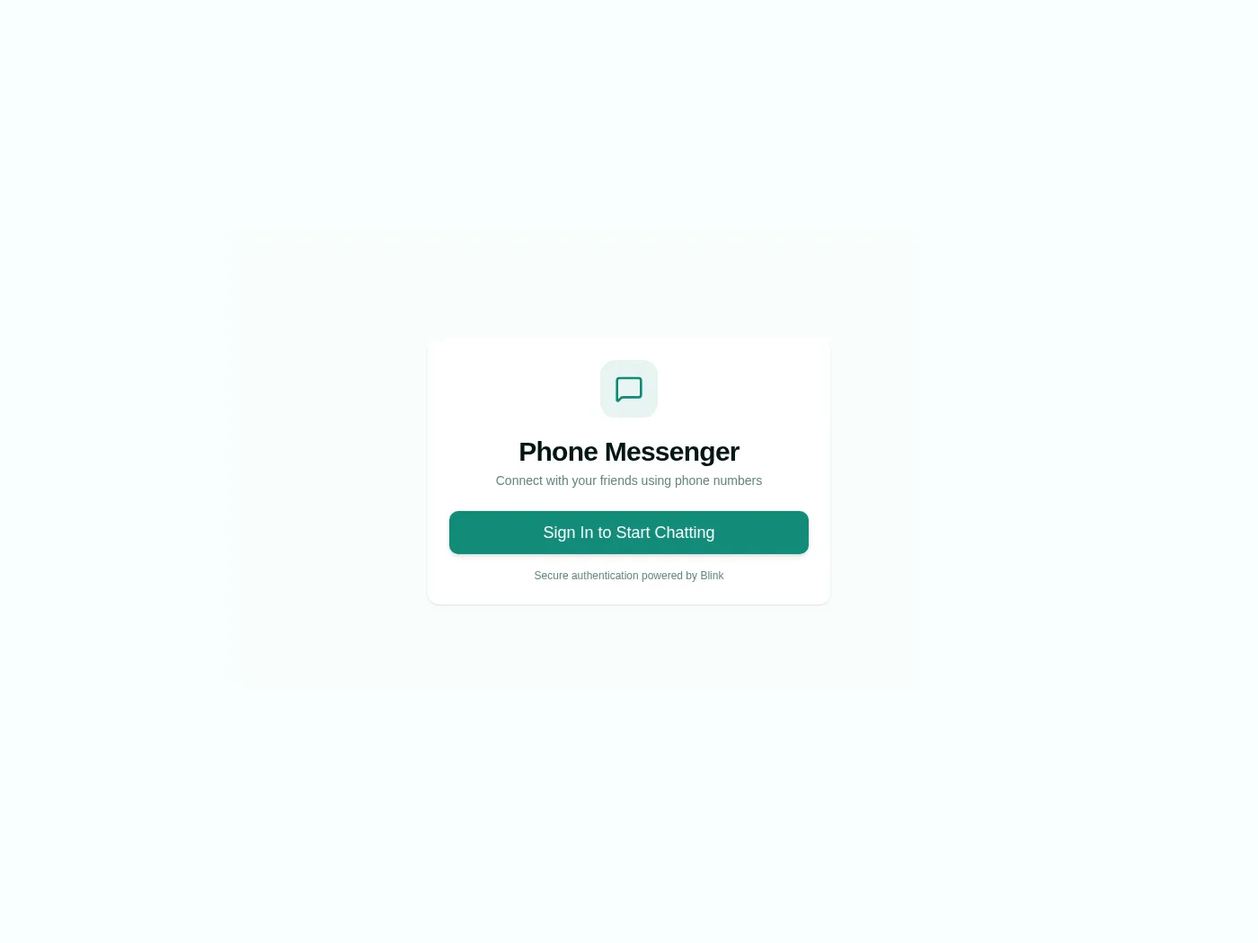 Phone Contact Messenger