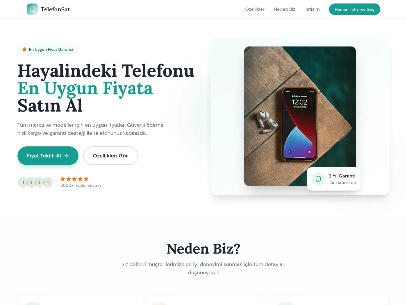 Phone Sale Webpage
