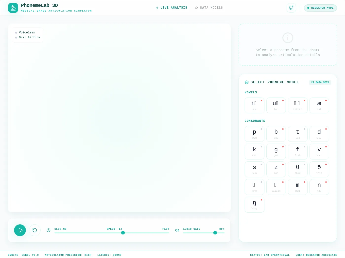 PhonemeLab 3D