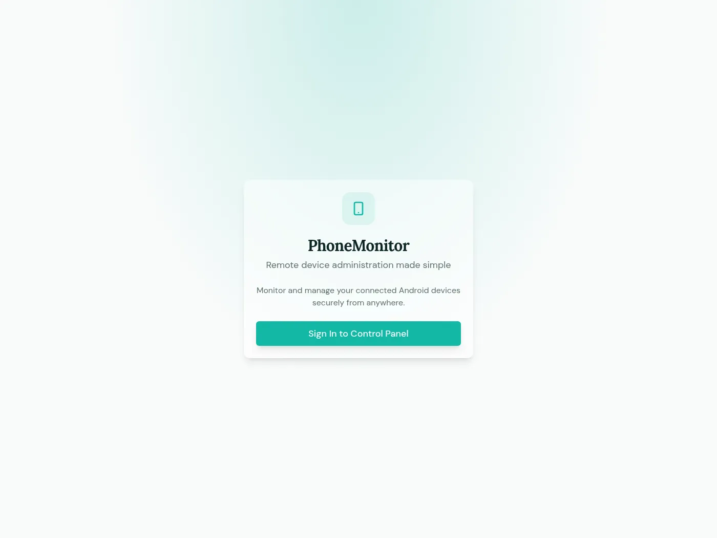 PhoneMonitor Web App