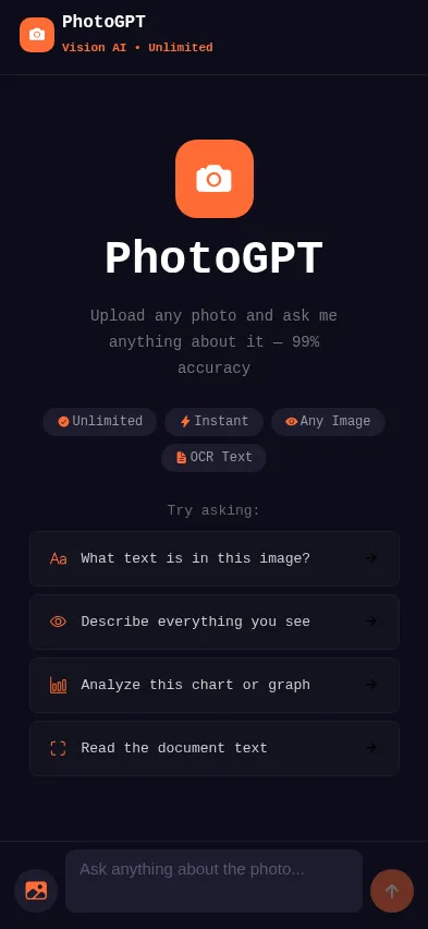 PhotoGPT Chat
