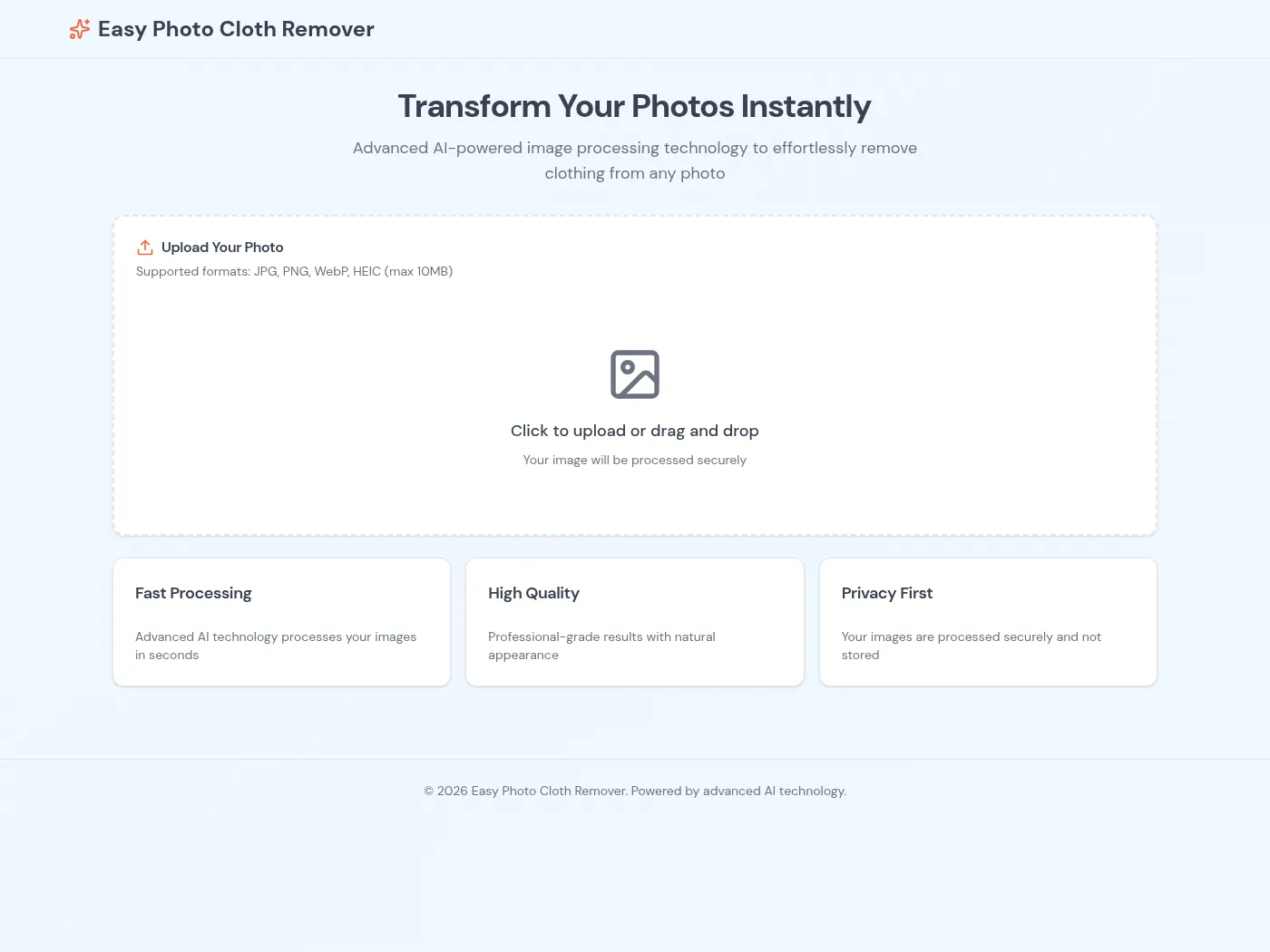 Easy Photo Cloth Remover