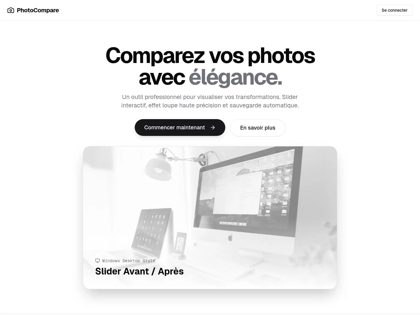 Photo Compare Slider