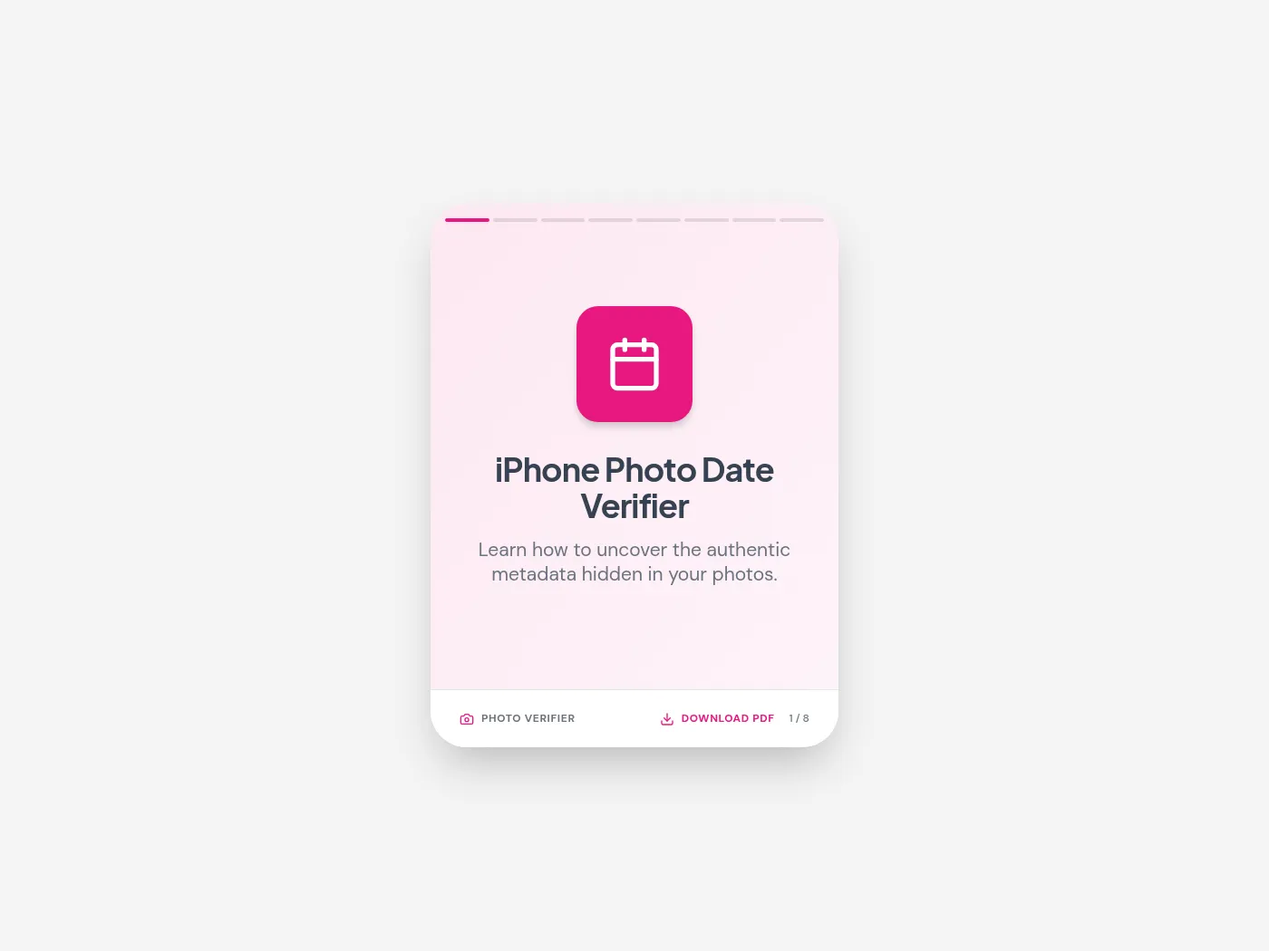 Photo Date Verifier