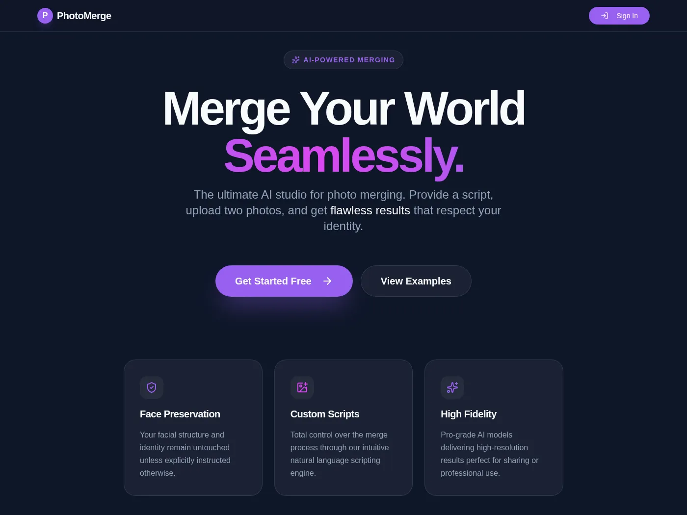 Photo Merge Editor