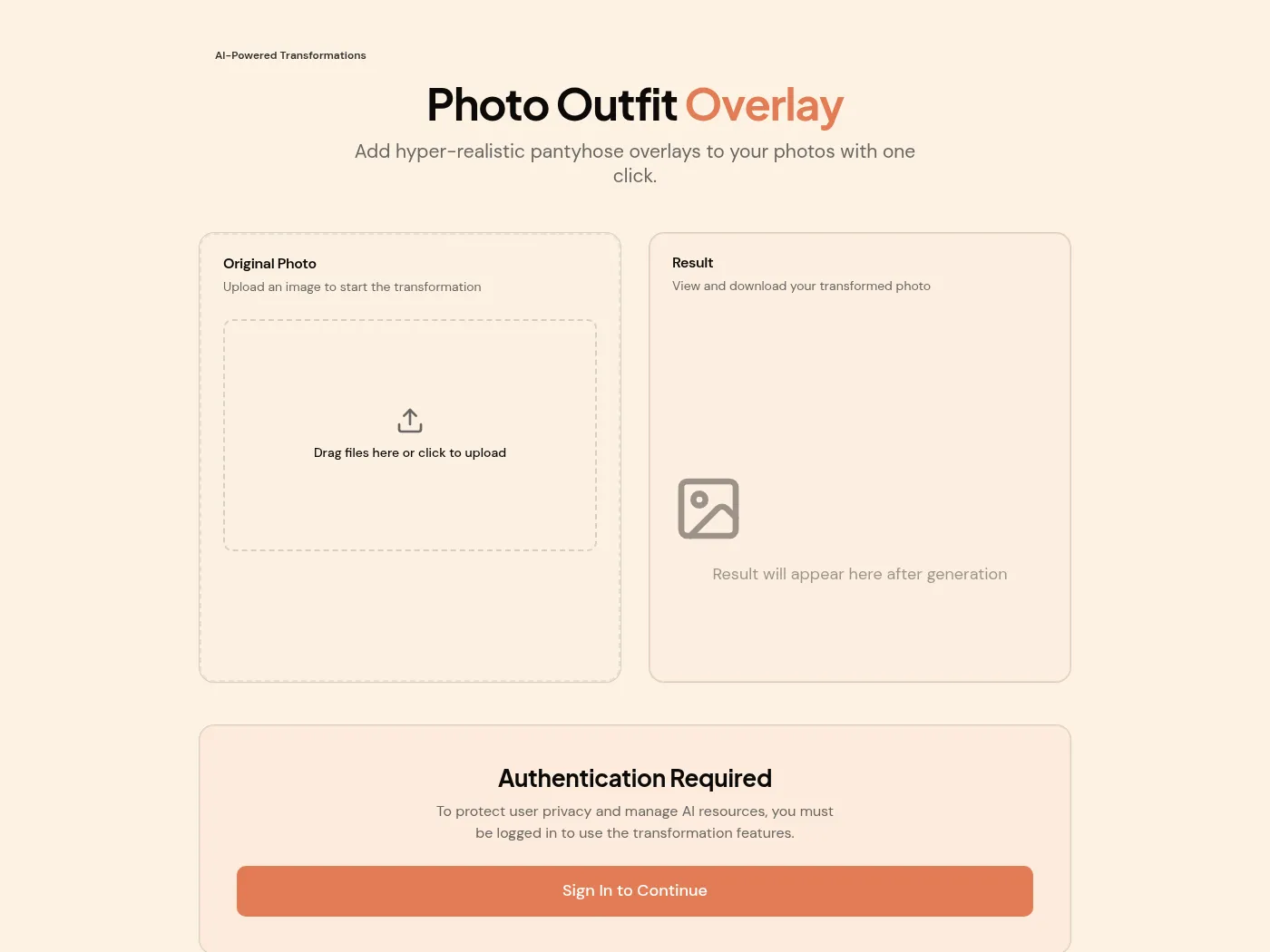 Photo Outfit Overlay