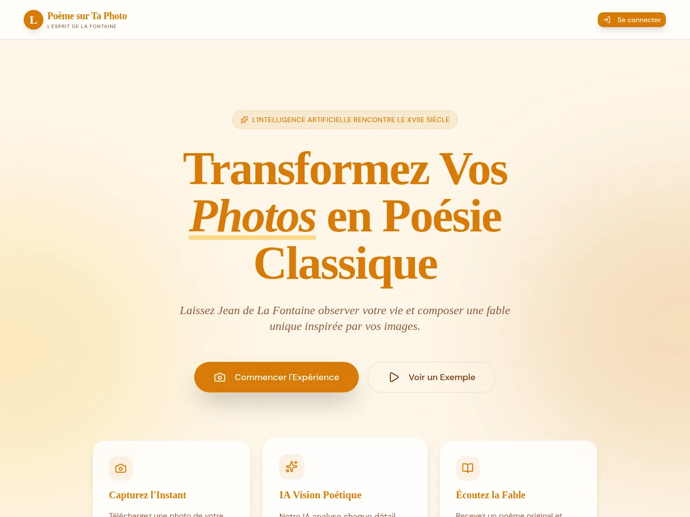 Poème sur Ta Photo