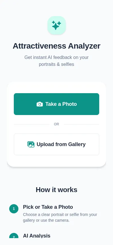 Photo Attractiveness Analyzer