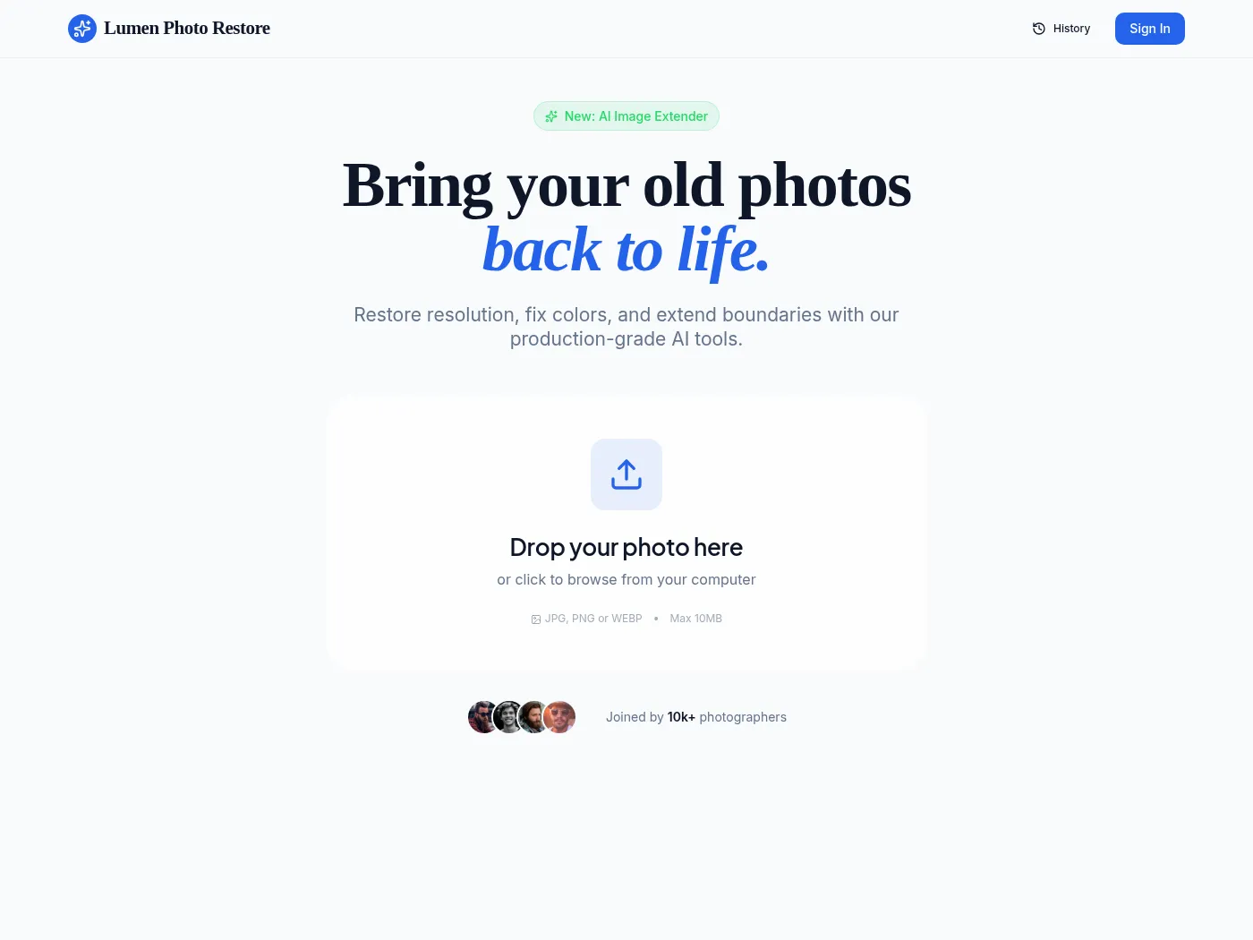 Photo Restore & Extend