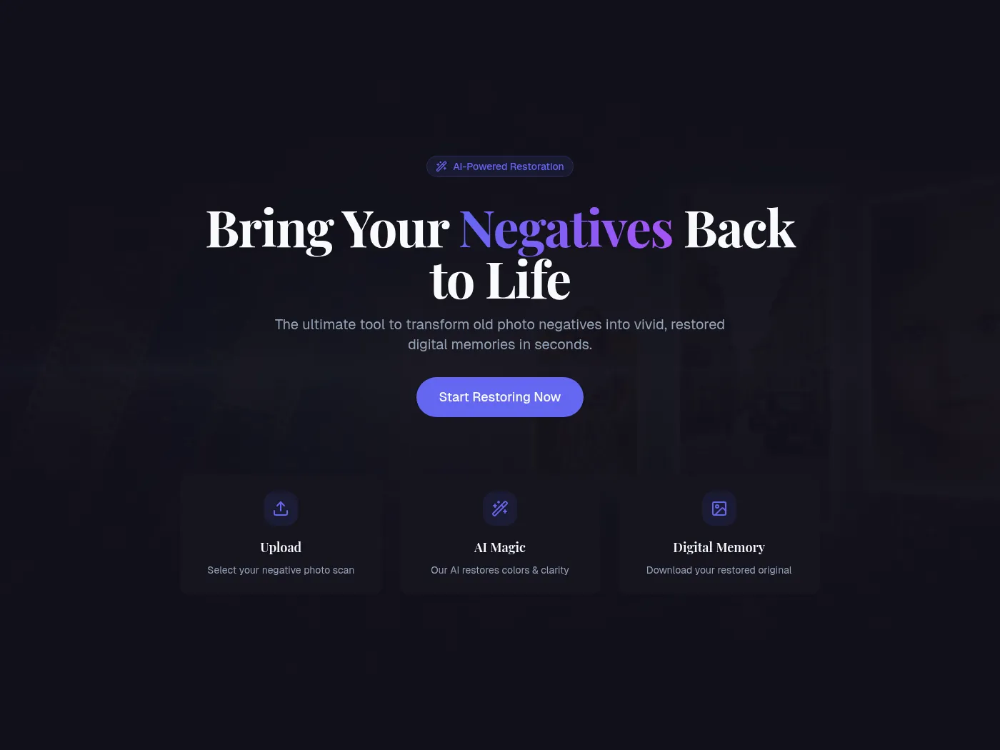 Photo Negative Restorer