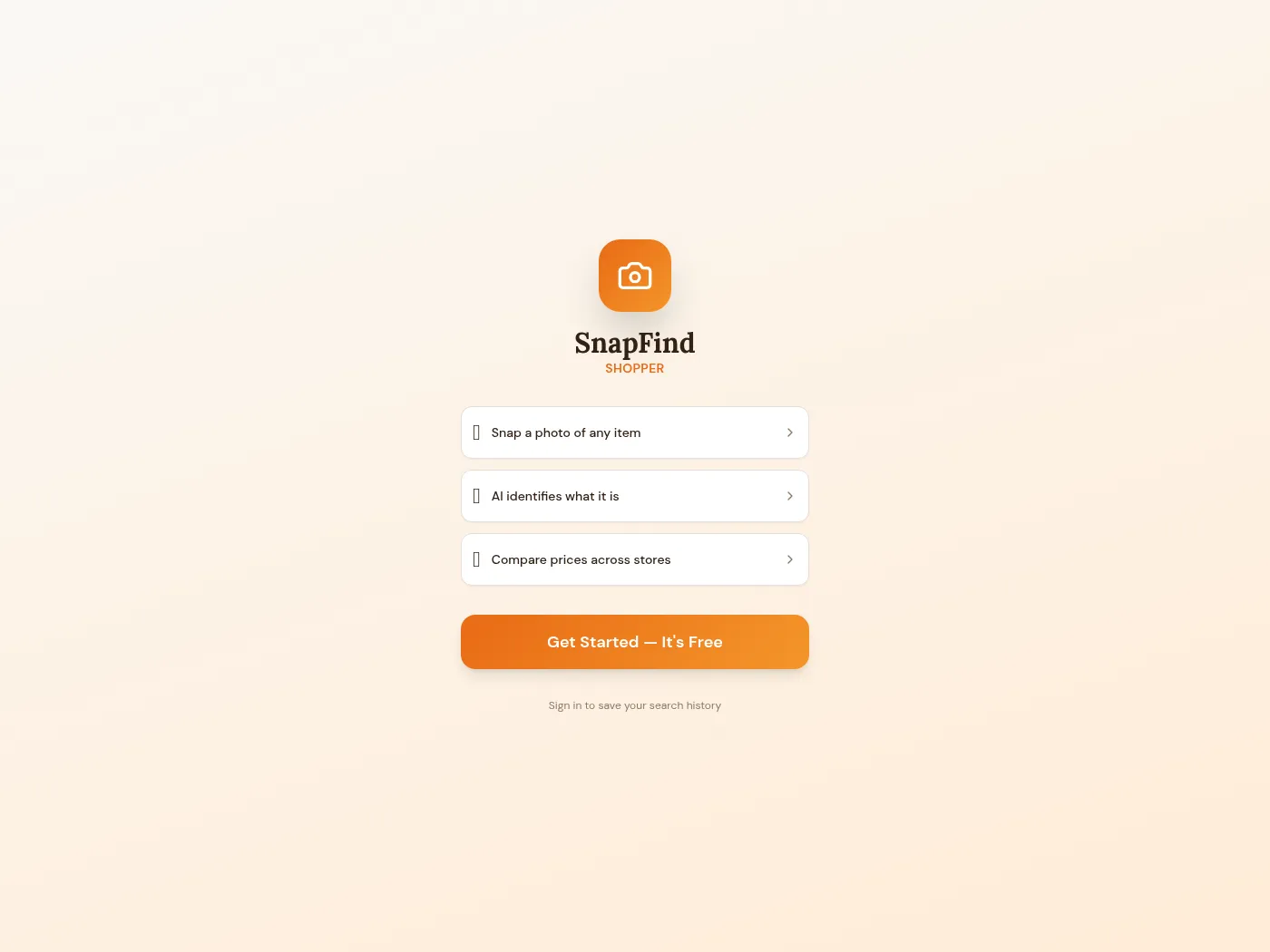 SnapFind Shopper