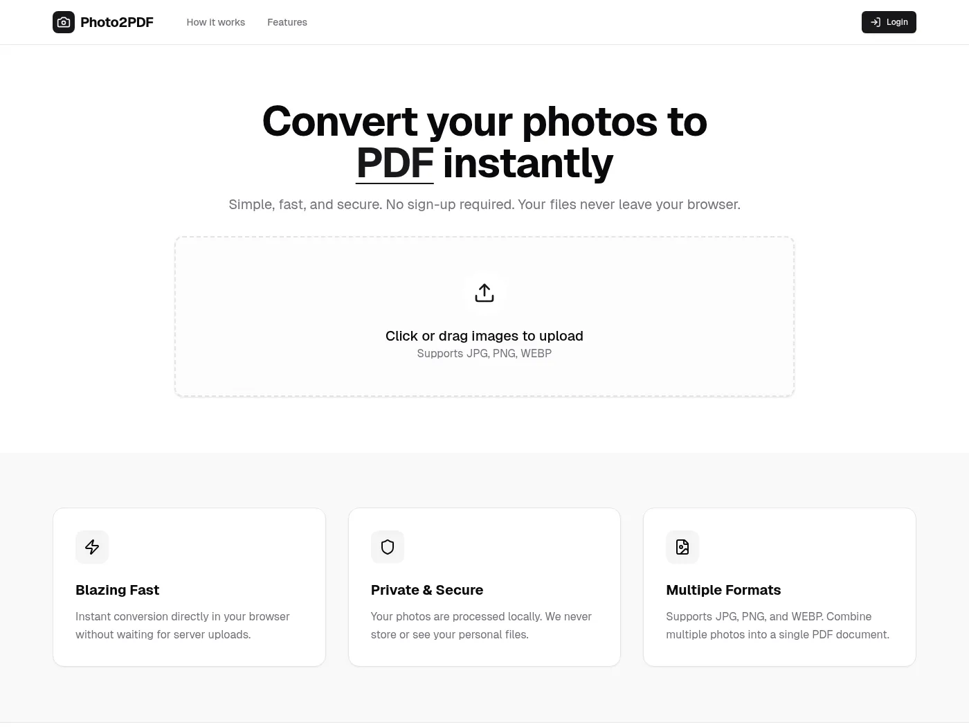 Photo2PDF Converter
