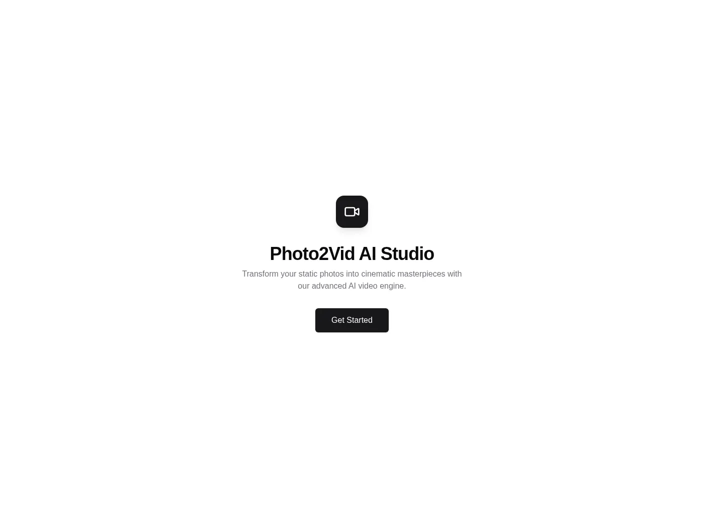 Photo2Vid AI Studio