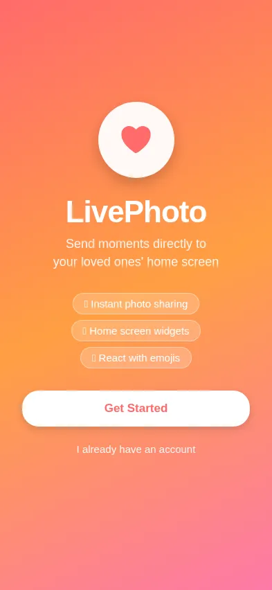 LivePhoto Widget Messenger