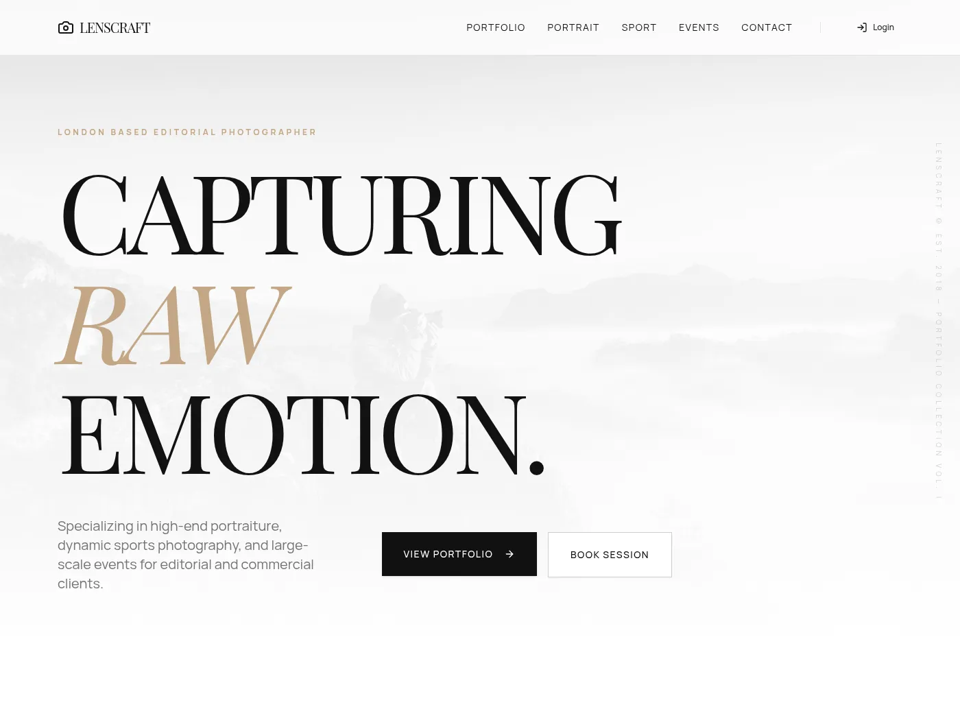 LensCraft Portfolio Site