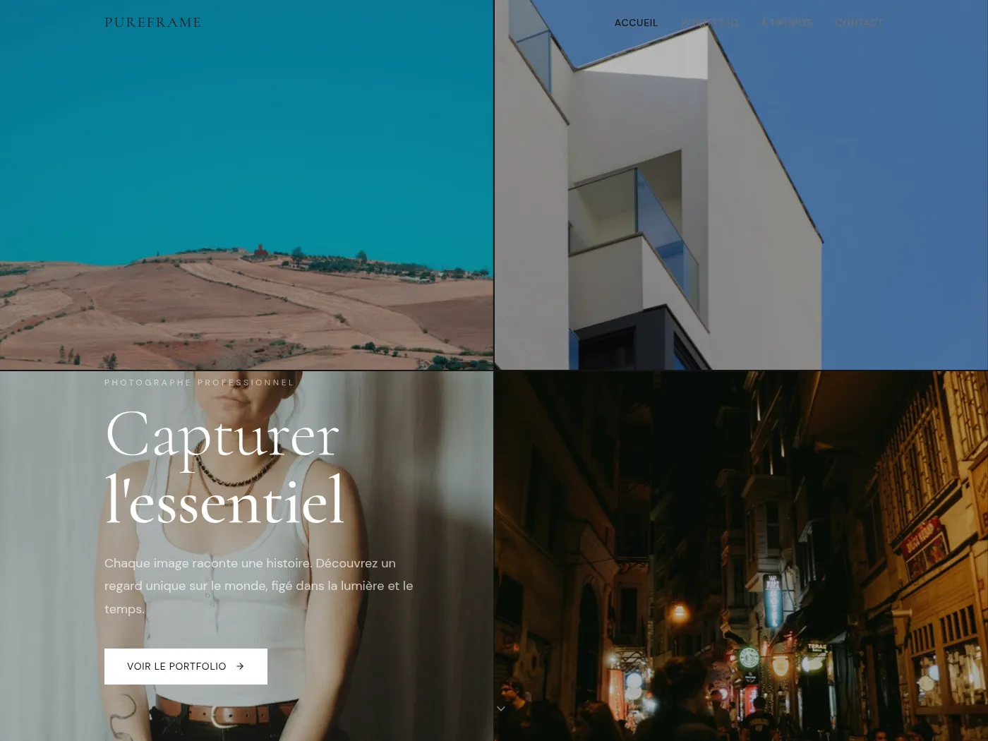 PureFrame Portfolio Site