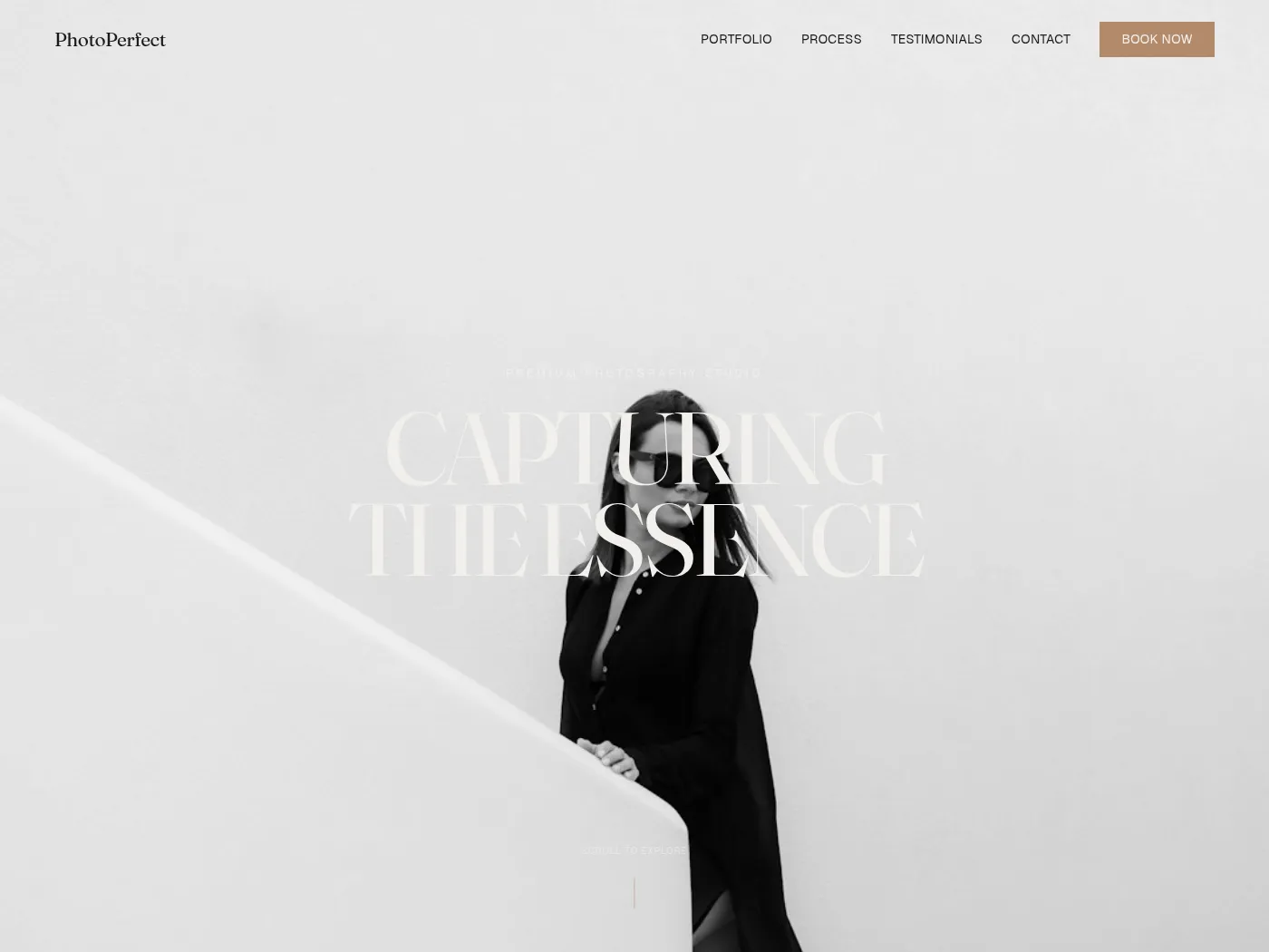 PhotoPerfect Landing Page