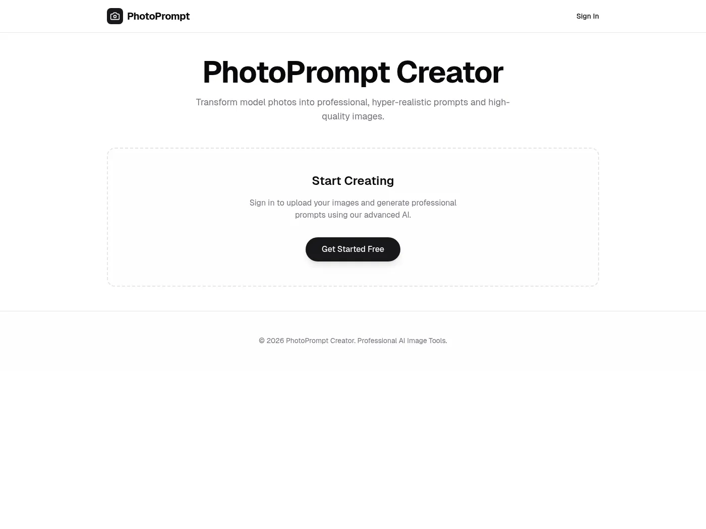 PhotoPrompt Creator
