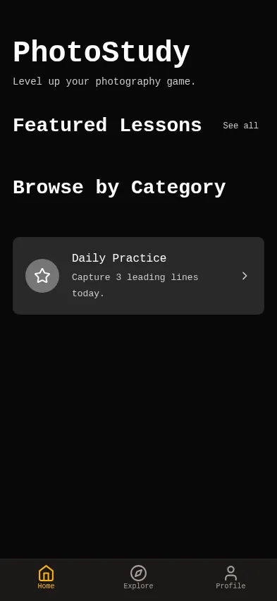 PhotoStudy App