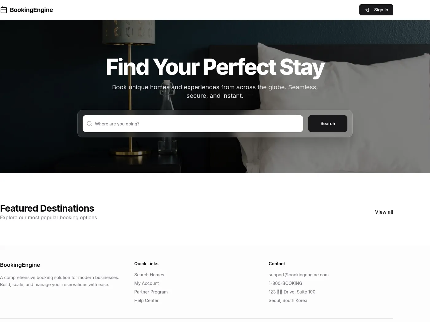 PHP Booking Engine