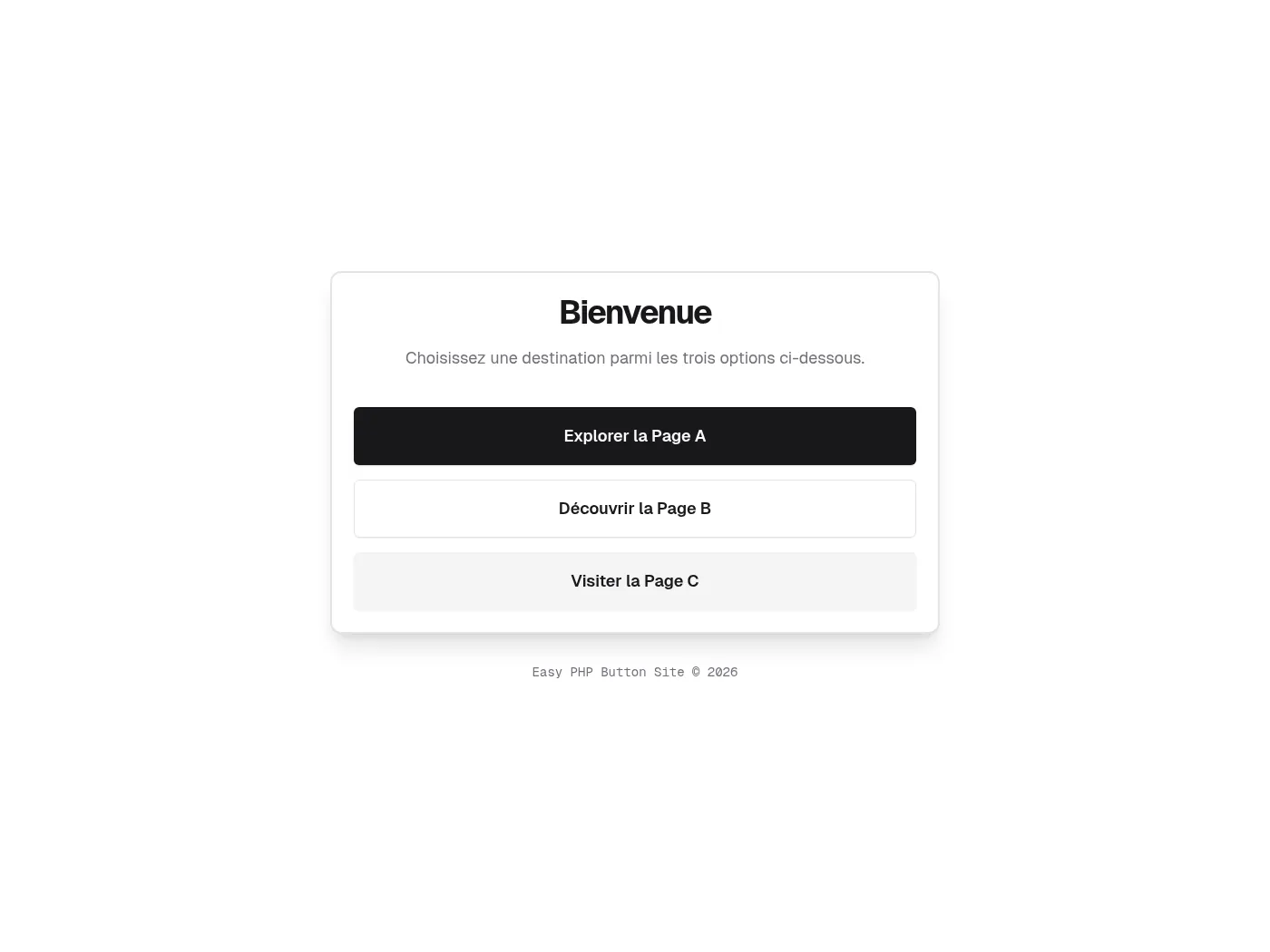 Easy PHP Button Site