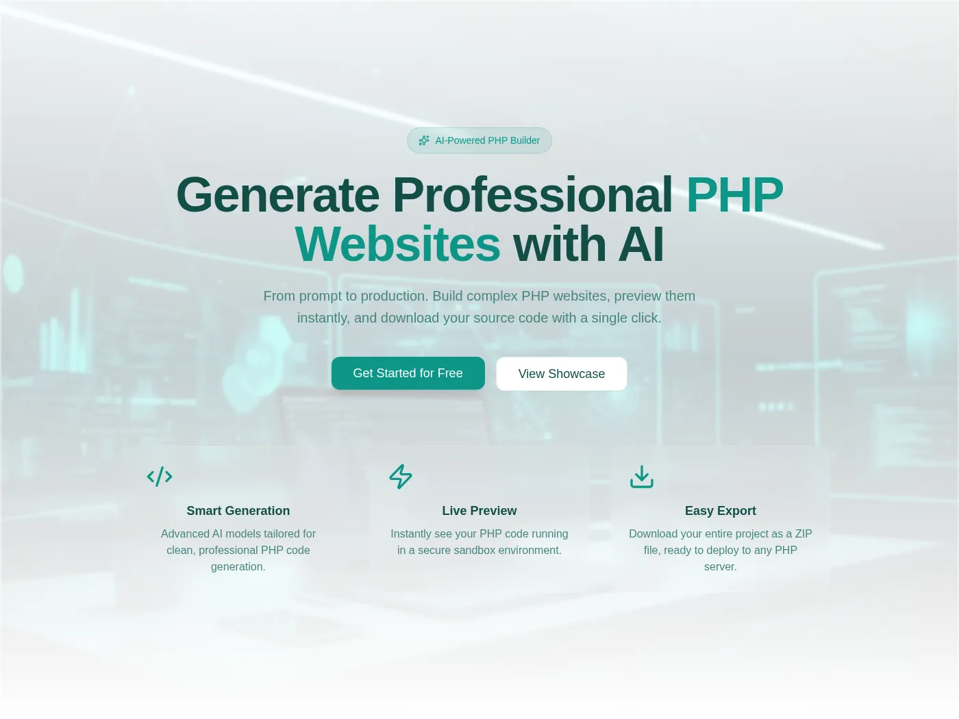 PHP Code AI Builder