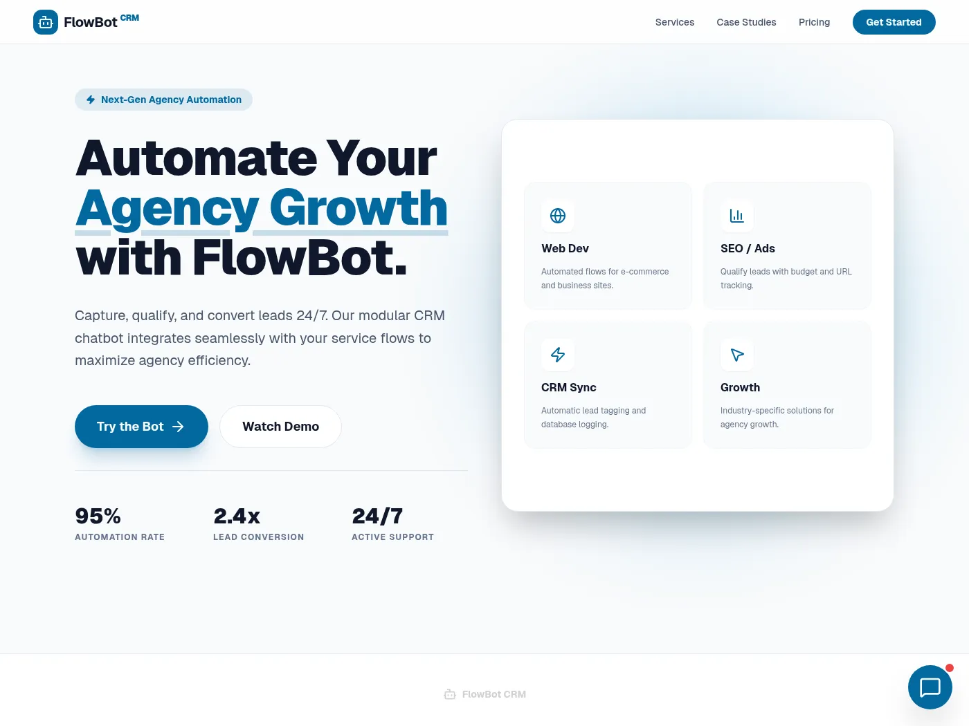 FlowBot CRM Chat Assistant