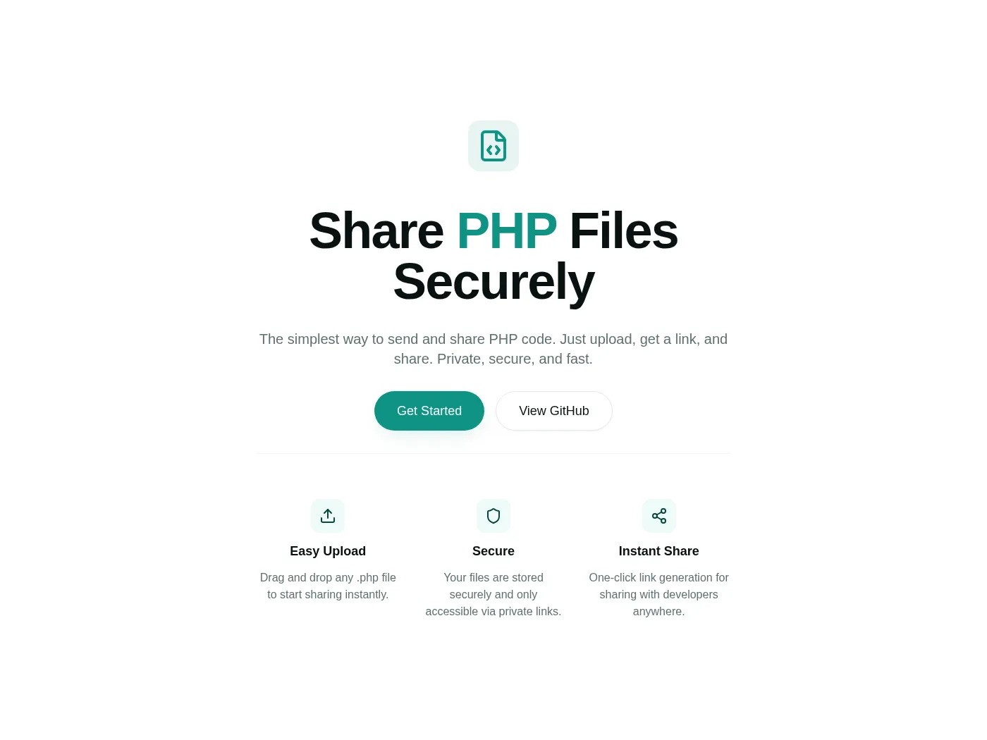 PHP File Sender