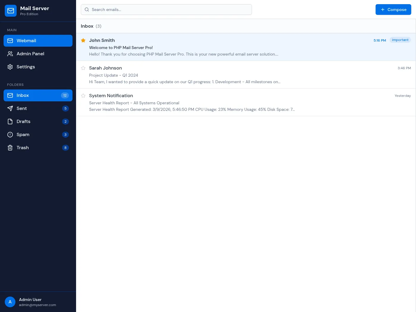 PHP Mail Server Pro