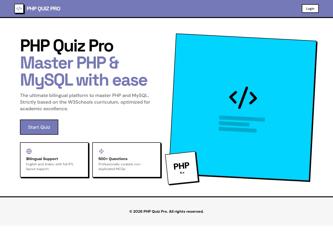 PHP Quiz Pro Bilingual