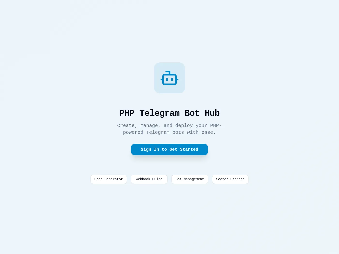 PHP Telegram Bot Hub