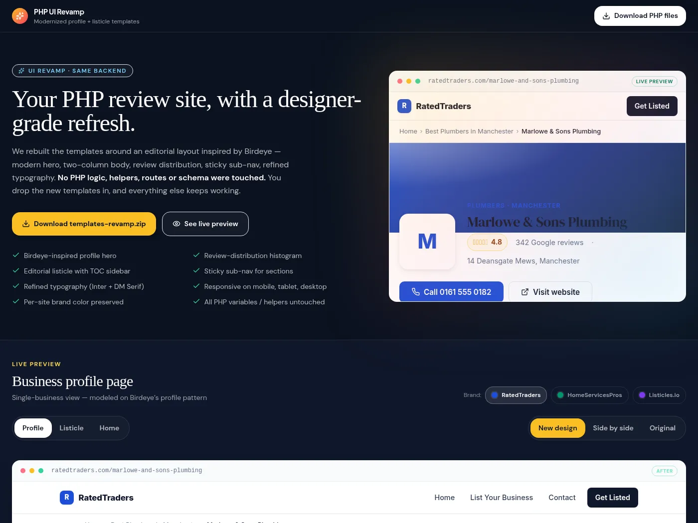 Modern Profile UI Revamp