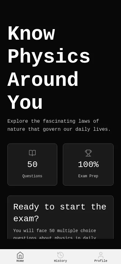 Know Physics Quiz App