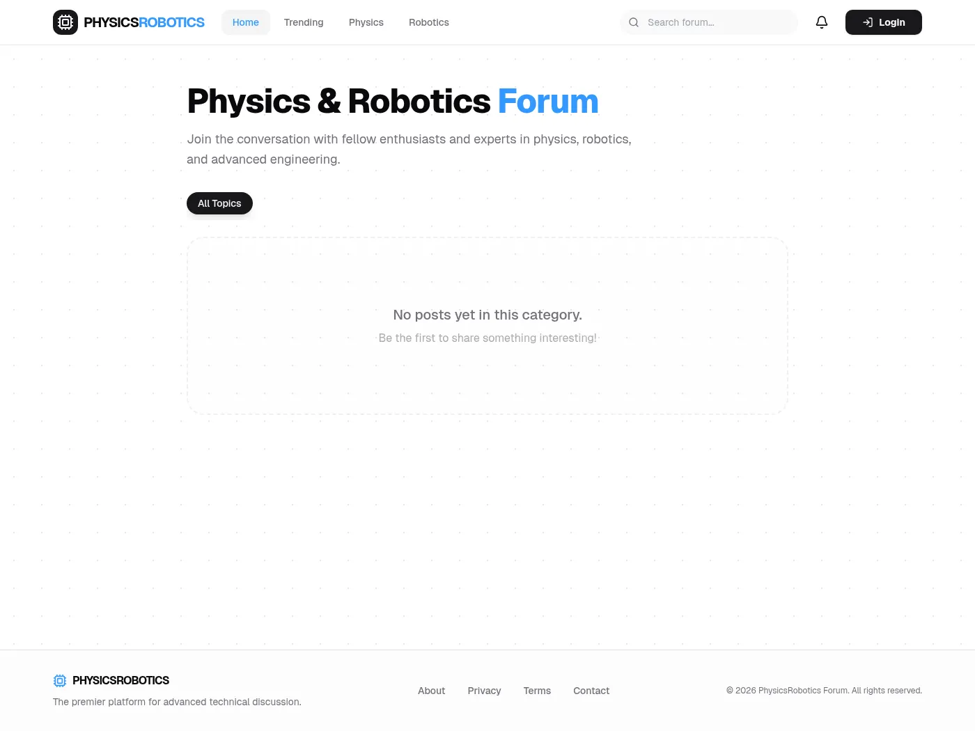 Physics Robotics Forum