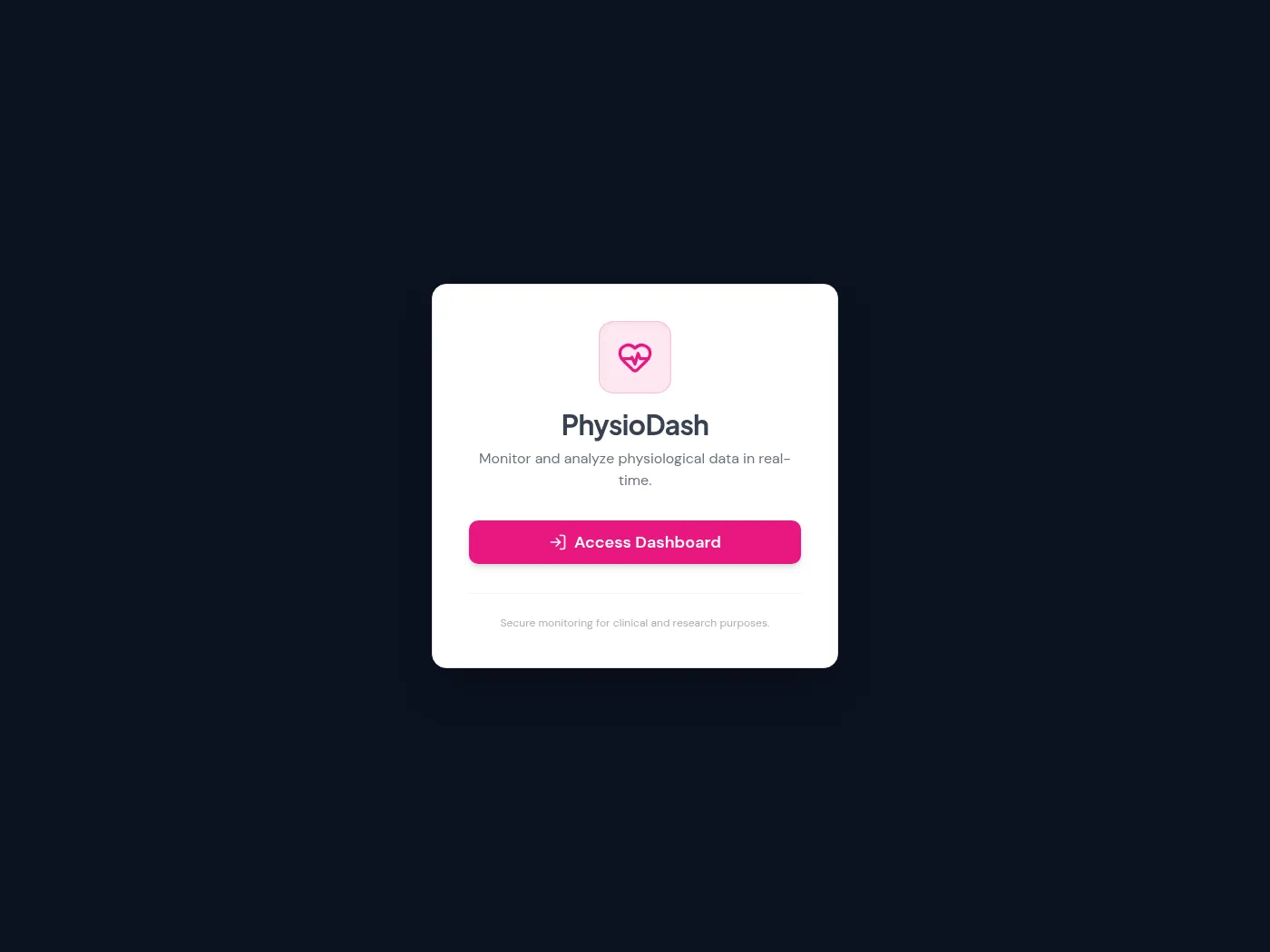 Physio Data Dashboard