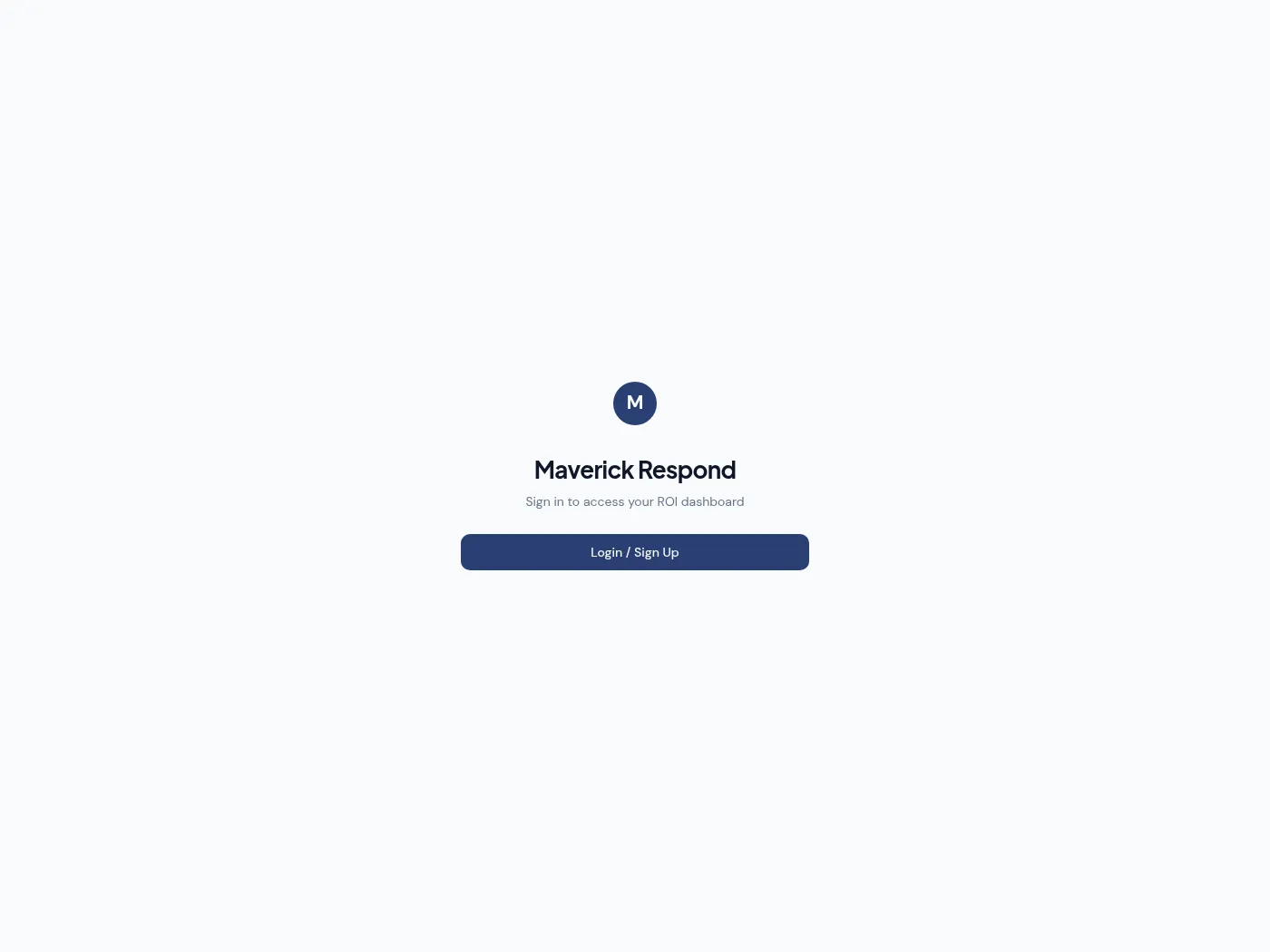 Maverick Rapid Respond Dashboard