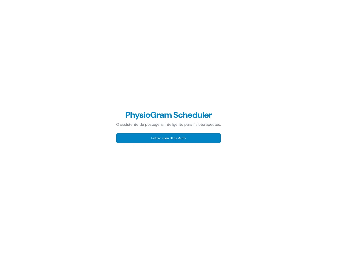 PhysioGram Scheduler