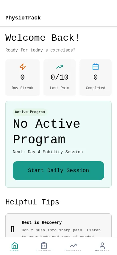 PhysioTrack Mobile