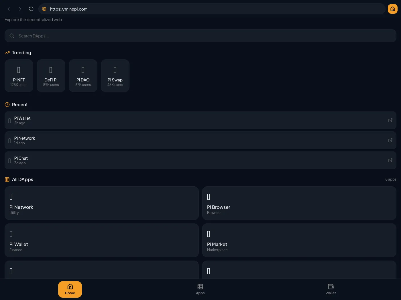 Pi Browser Clone