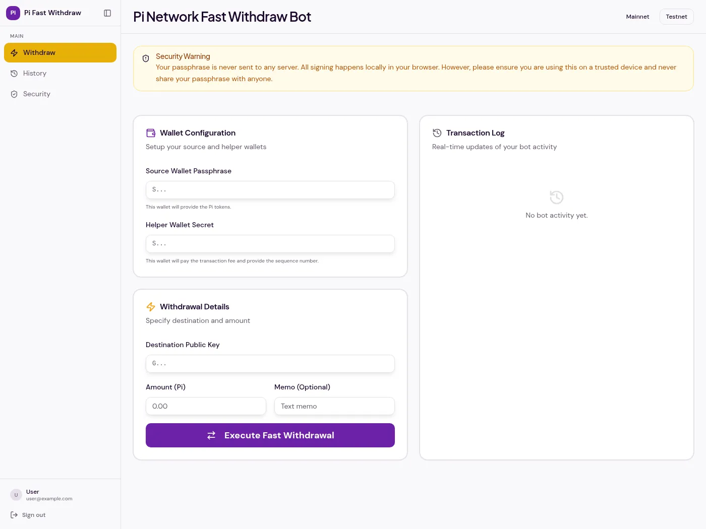 Pi Network Fast Withdraw