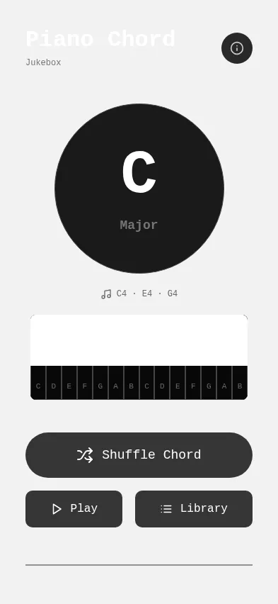 Piano Chord Jukebox