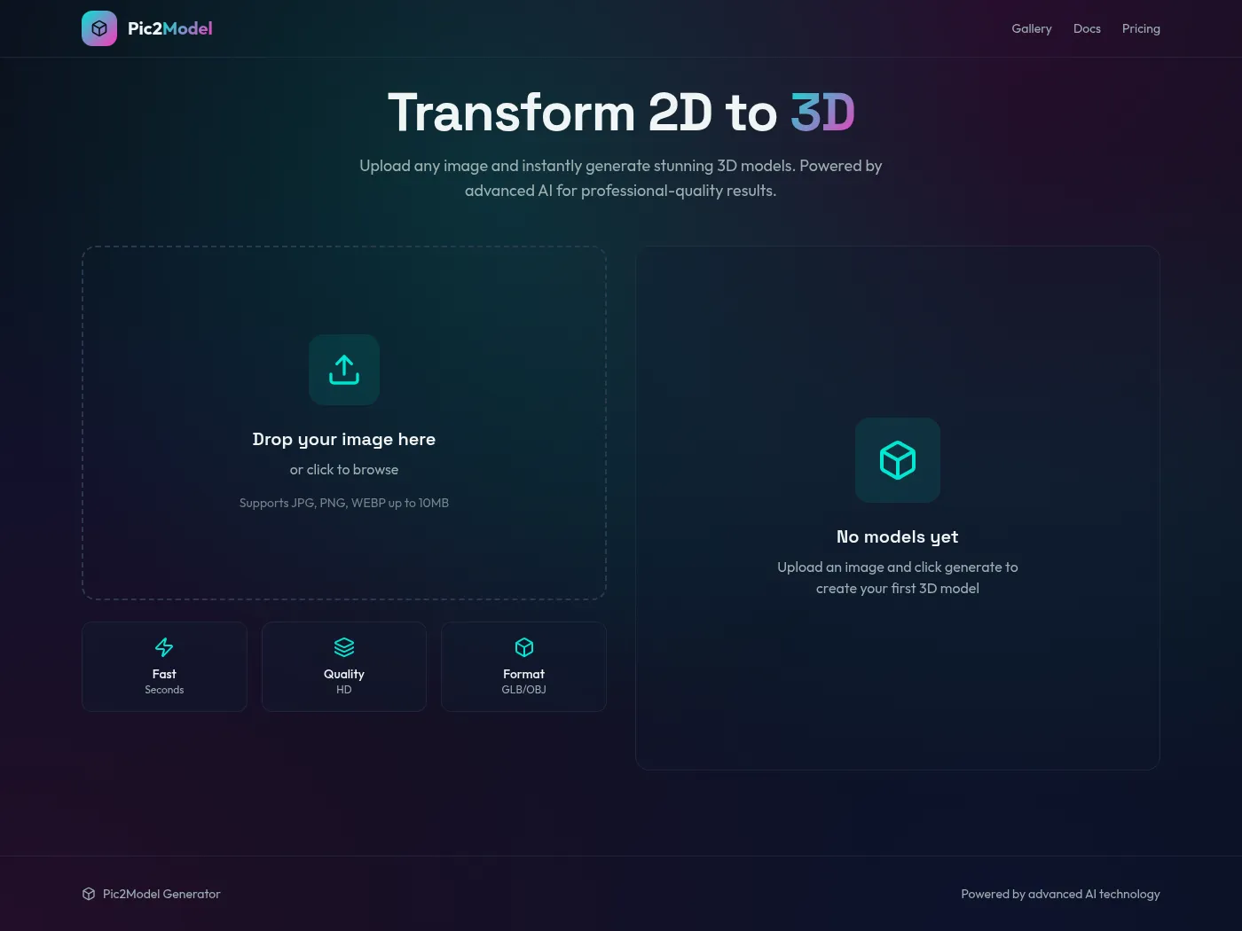 Pic2Model Generator