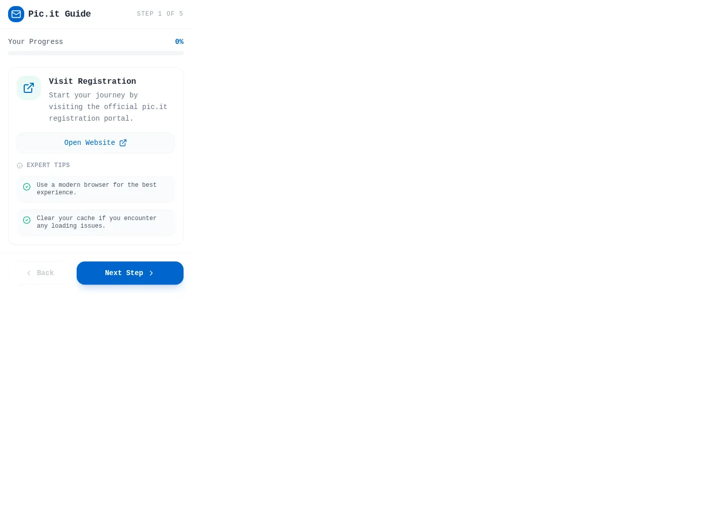 Pic.it Email Guide